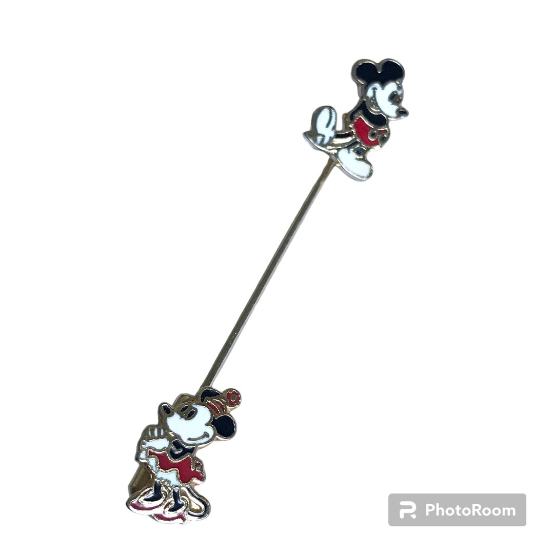 Vintage Walt Disney Prod Mickey Minnie Mouse Stick Pin Gold Plated ...