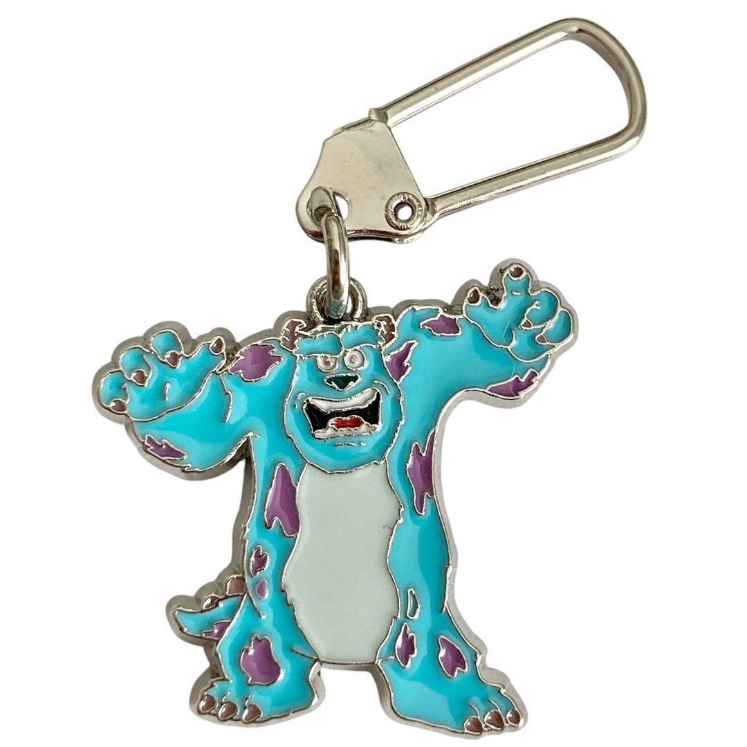 Vtg Disney Monsters Inc Sully James Sullivan Clip Zipper Pull Bag Charm ...