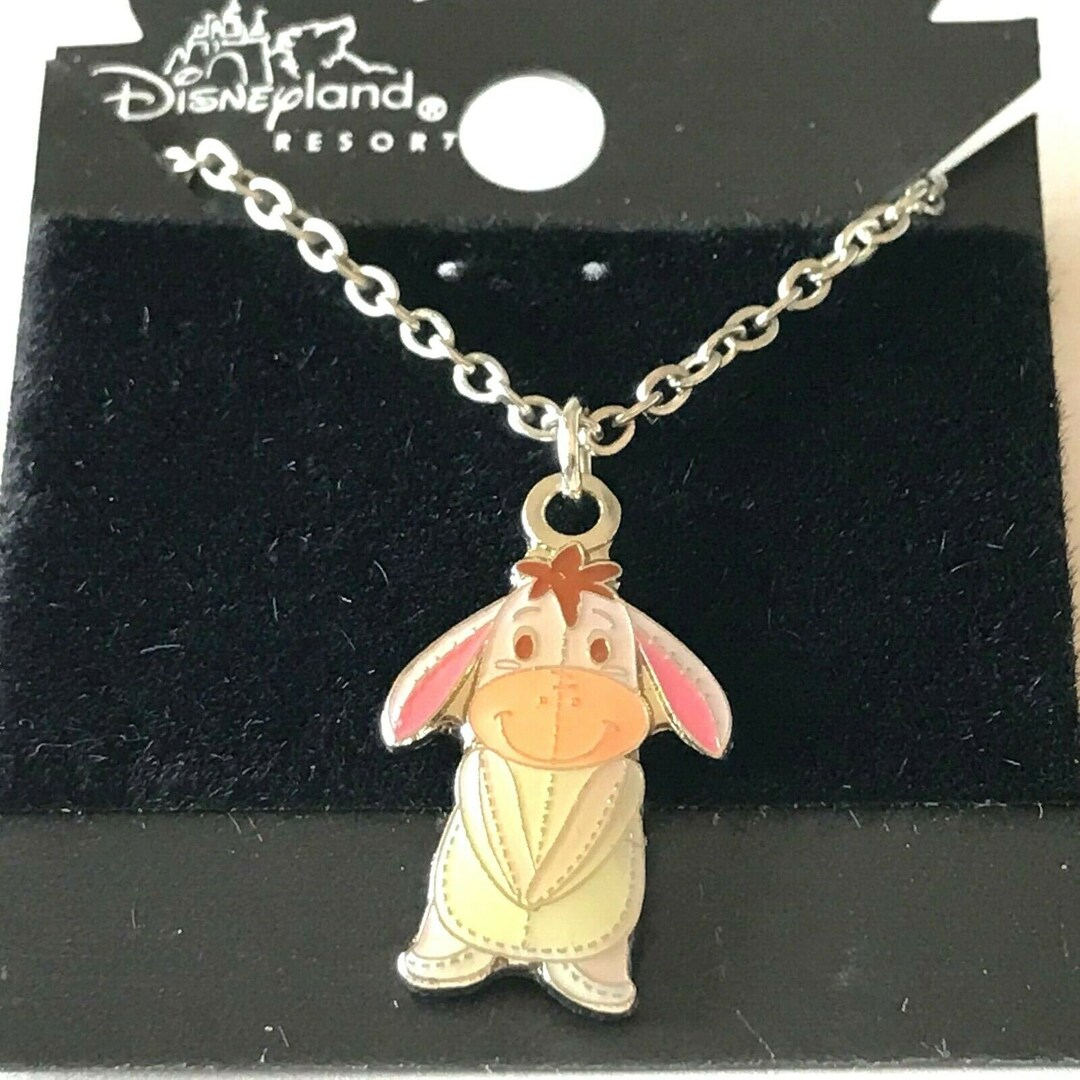 Vintage Disney Eeyore Necklace Winnie the Pooh Charm 18 Silver Tone ...