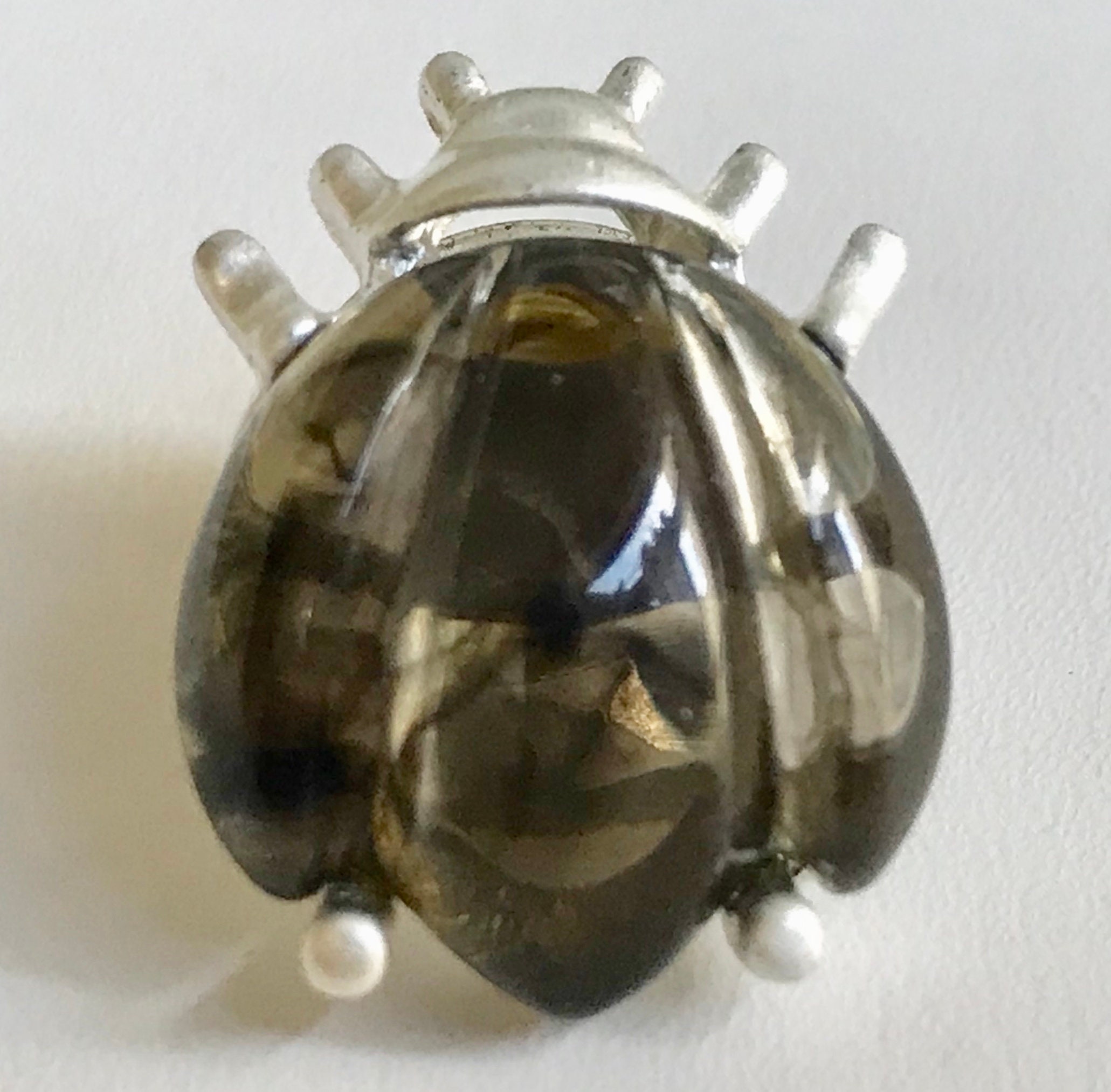 Vintage Silver Beetle Hat Tie Tac Tack Lapel Pin Ladybug Bug Insect ...