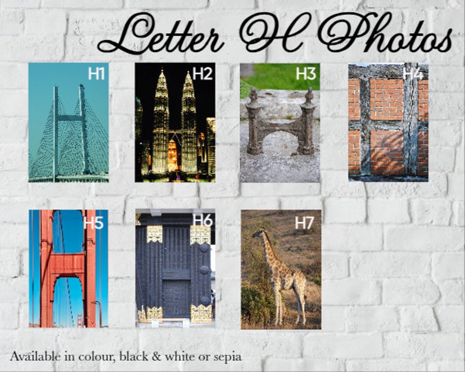 Alphabet Photography: Letter H - Etsy