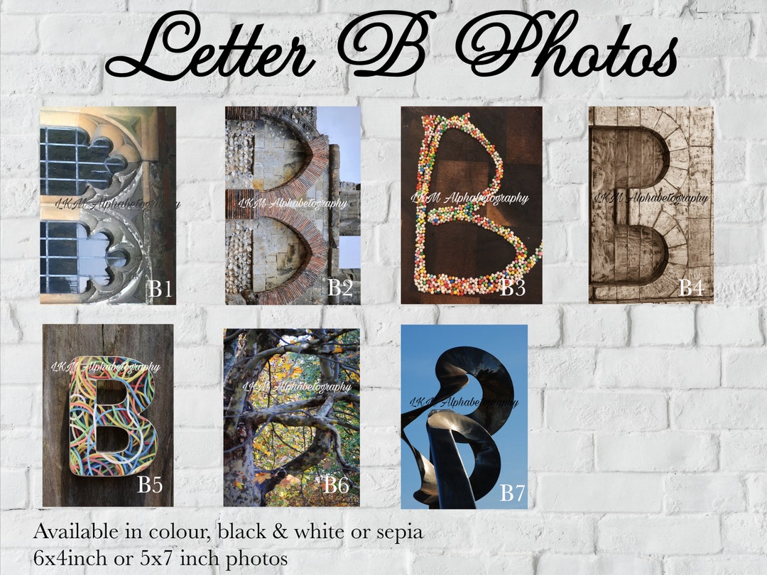 Alphabet Photography: Letter B Photos - Etsy
