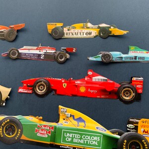 Formula One Racing Cars Scrapbook Ephemera Journalling Decoupage Crafts ...