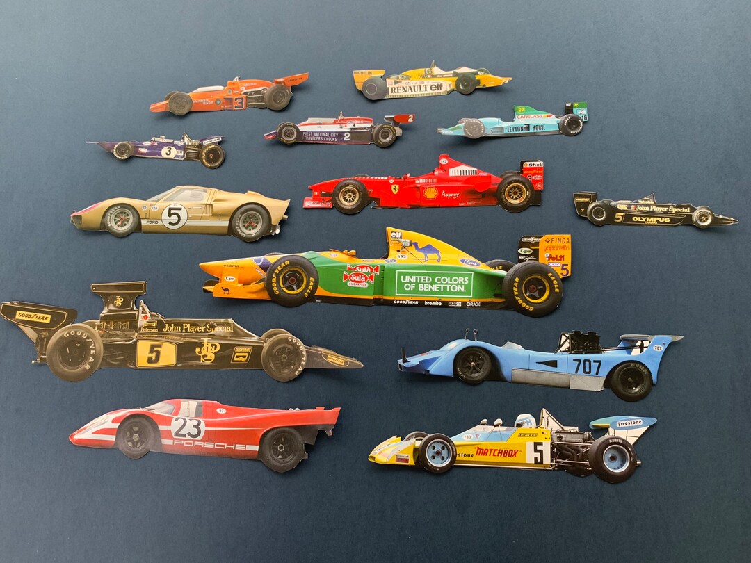 Formula One Racing Cars Scrapbook Ephemera Journalling Decoupage Crafts ...