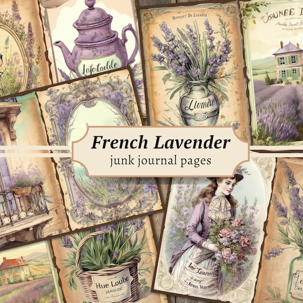 Pages dé journal indésirable lavande papier de scrapbooking numérique ...