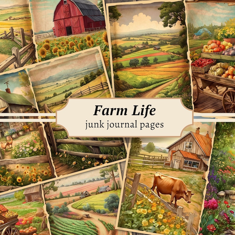 Farm Scrapbook Kit - Etsy