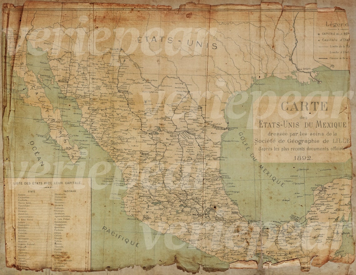 Printable Vintage Map Pages | Old Junk Journal Paper | Digital ...