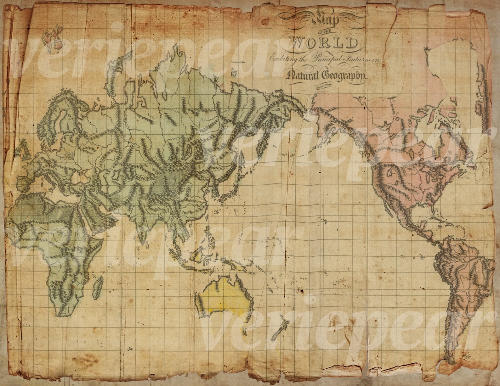 Printable Vintage Map Pages | Old Junk Journal Paper | Digital ...