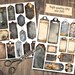 Rusty Grunge Tags & Labels, Printable Junk Journal Embellishments ...