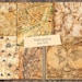 Old Maps Digital Papers, Vintage Junk Journal Pages, Scrapbook ...