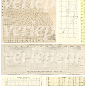 Vintage Graph & Diagram Ephemera | 30+ Pc | Printable Junk Journal ...