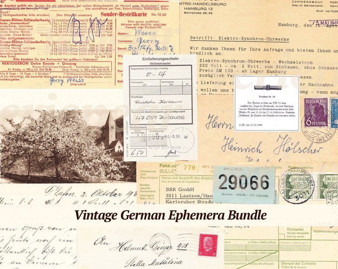 Old Handwritten Notes Printable Ephemera Vintage Letters - Etsy