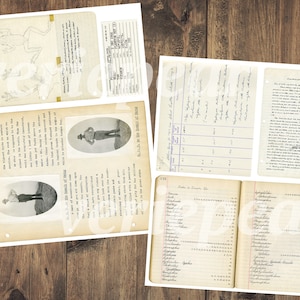 Vintage Field Book Ephemera | 10 Pages | Printable Junk Journal Kit ...