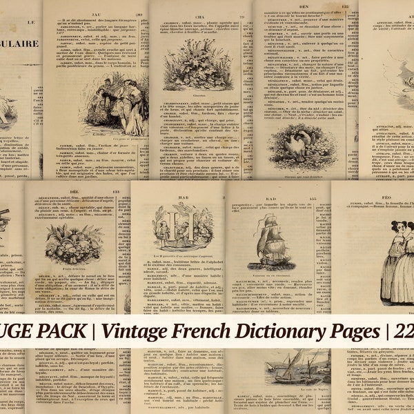 Dictionary Book Page - Etsy