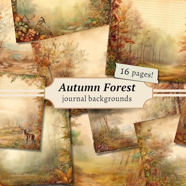 Fall Scrapbook Paper - Etsy