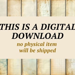 Vintage Graph Paper Digital, Distressed Junk Journal Pages, Scrapbook ...