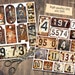 Grunge Numbers Tags & Labels, Printable Junk Journal Embellishment ...