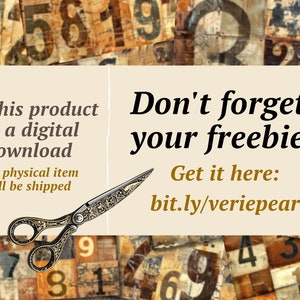 Grunge Number Backgrounds, Textured Junk Journal Pages, Digital ...