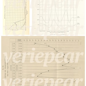 Vintage Graph & Diagram Ephemera | 30+ Pc | Printable Junk Journal ...
