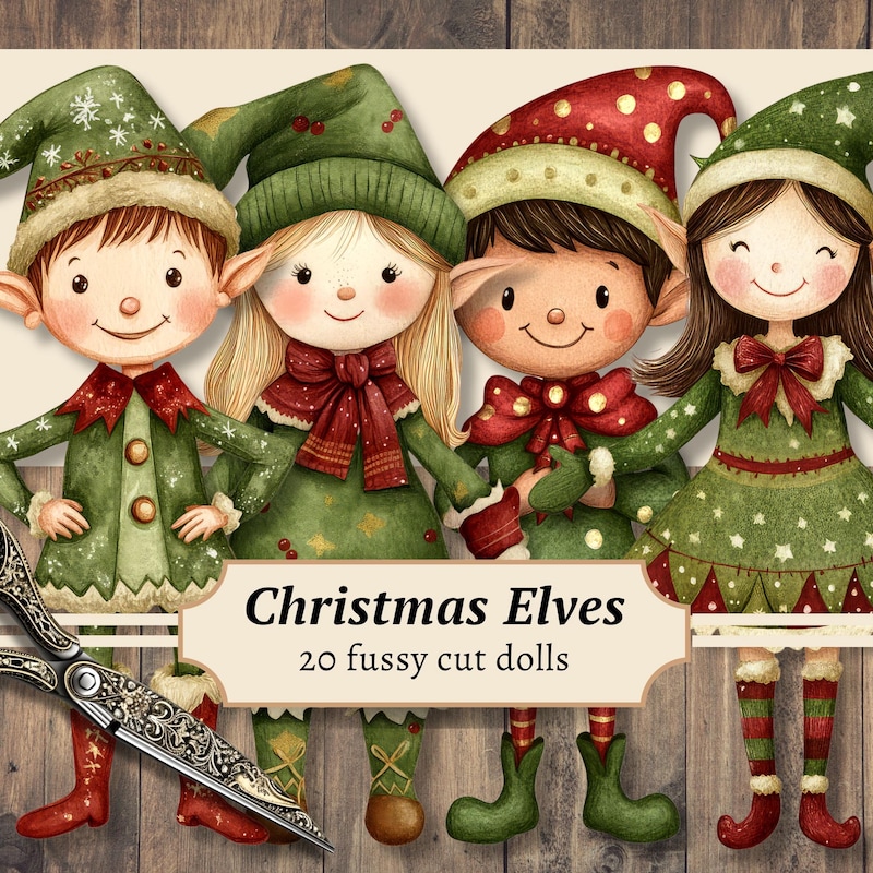 Elf Paper Cutouts - Etsy Australia