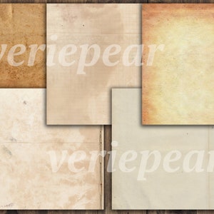 Old Paper Textures | 35 Digital Aged Pages, Printable Vintage Ephemera ...