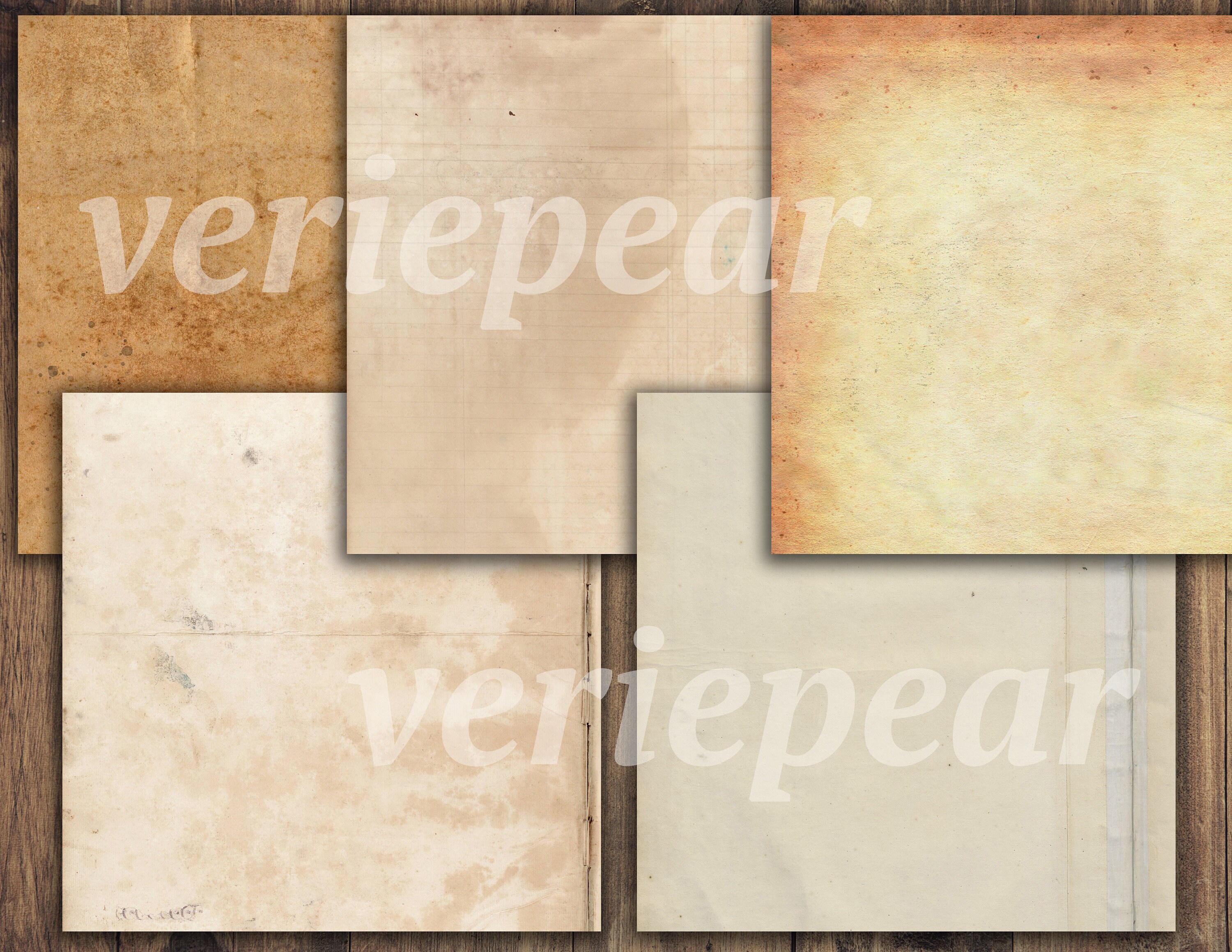 Old Paper Textures 35 Digital Aged Pages Printable Vintage - Etsy UK