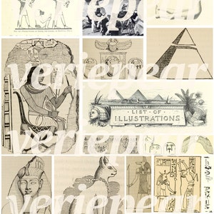Ancient Egypt Ephemera | 80+ Pc | Vintage Printable Junk Journal Supply ...