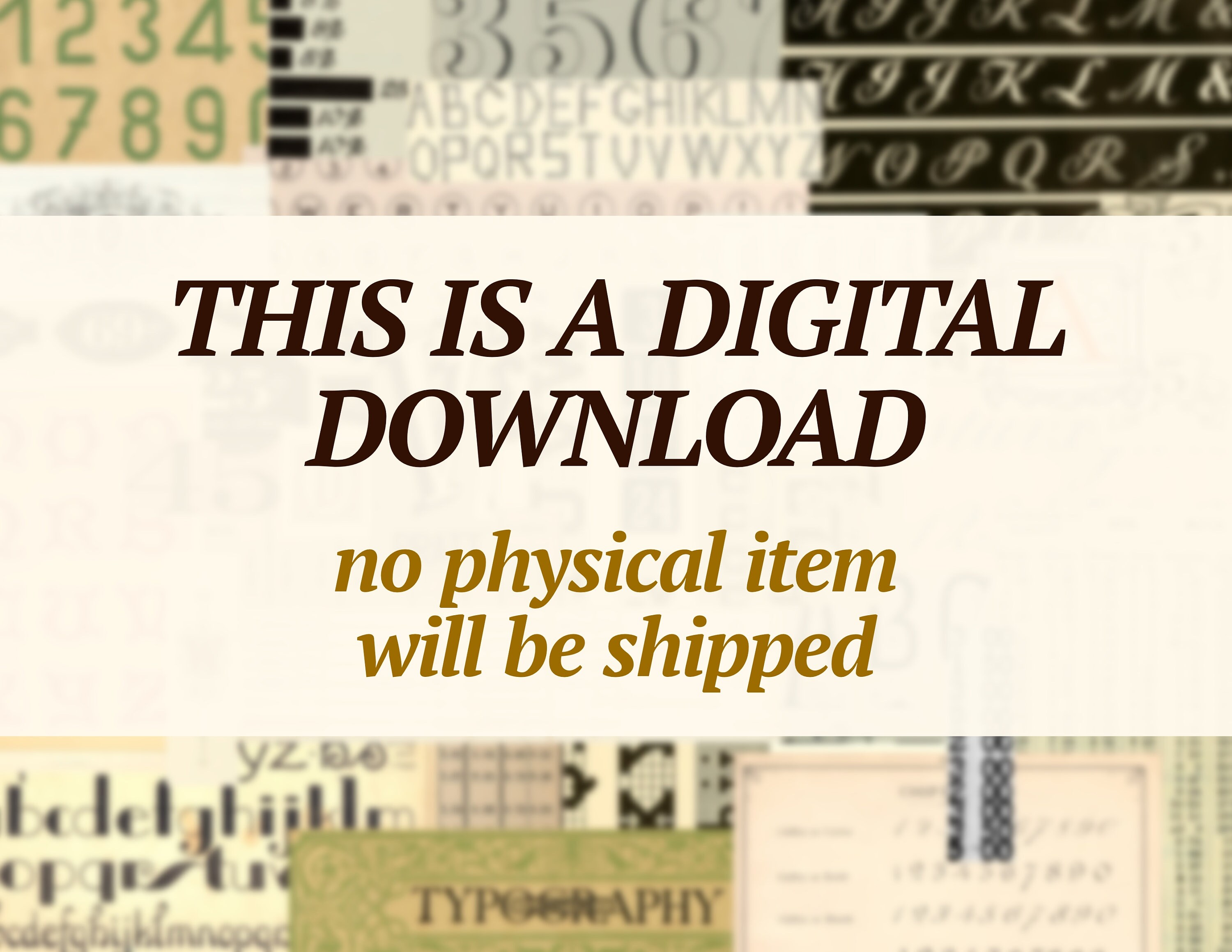 Vintage Letter & Number Printable Ephemera 100 Pc Digital - Etsy Australia