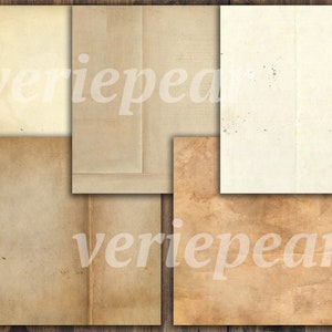 Old Paper Textures | 35 Digital Aged Pages, Printable Vintage Ephemera ...