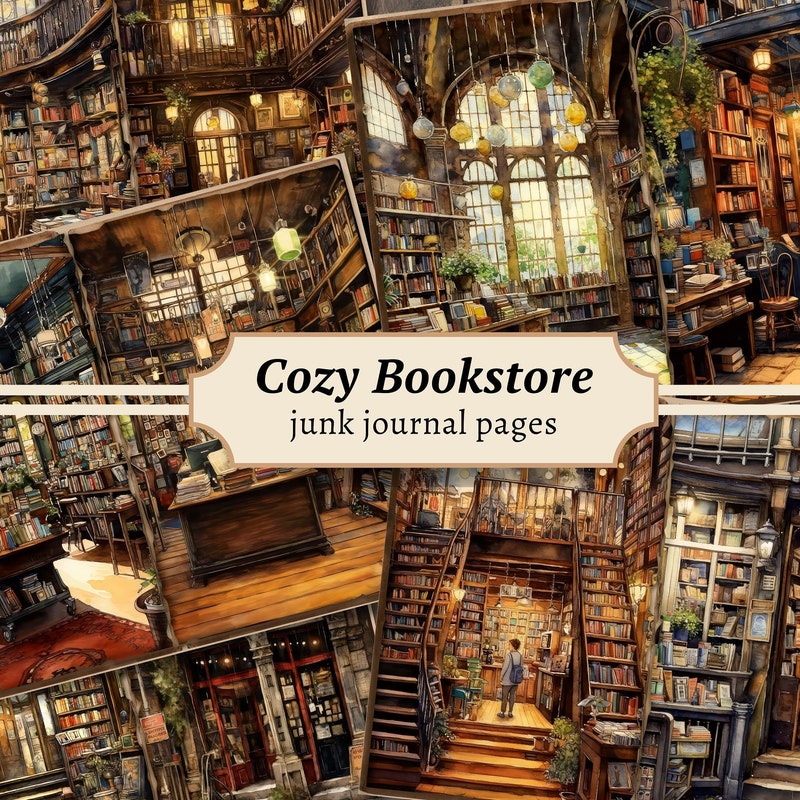 Vintage Bookstore Pdf - Etsy