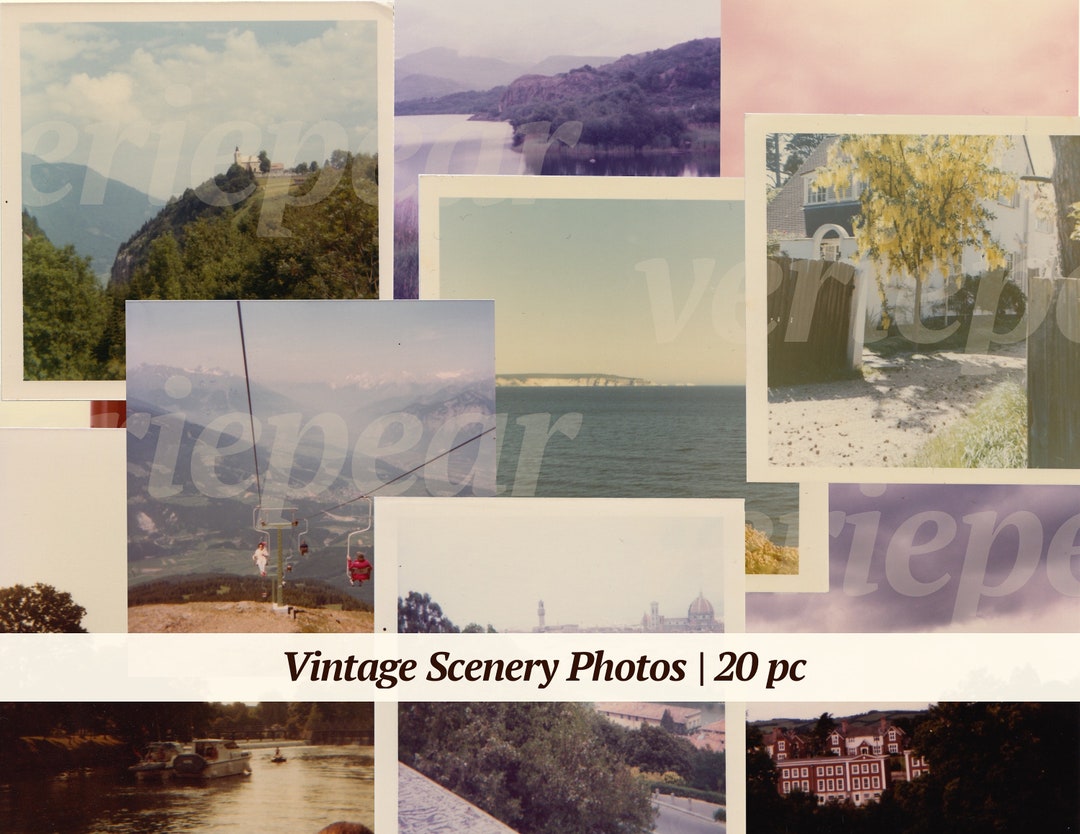 Vintage Color Photos | 20x | Printable Scenery Photographs | Old ...