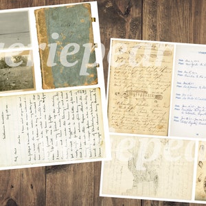 Vintage Field Book Ephemera | 10 Pages | Printable Junk Journal Kit ...