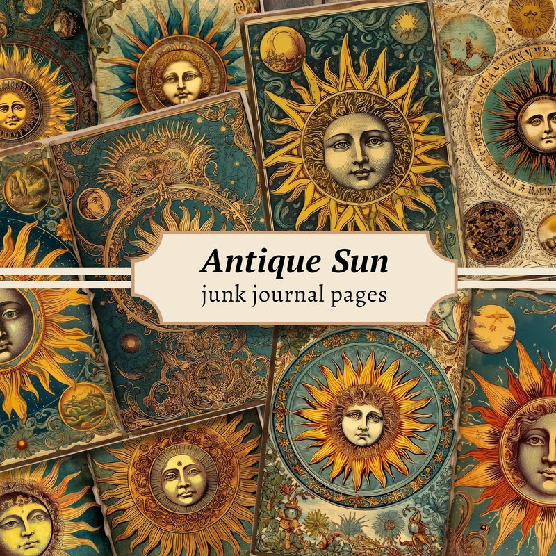 Vintage Sun Print - Etsy
