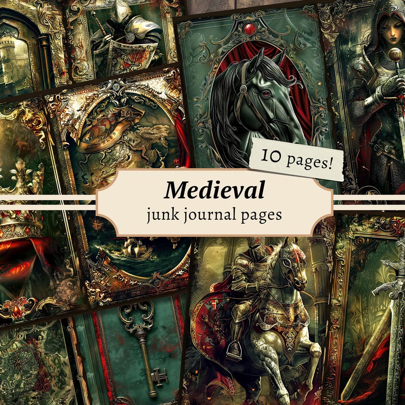 Medieval Scrapbook - Etsy