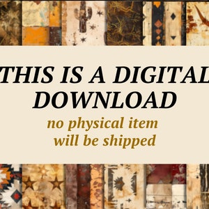 Wild West Textures Seamless Digital Papers, Scrapbook Background Kit ...