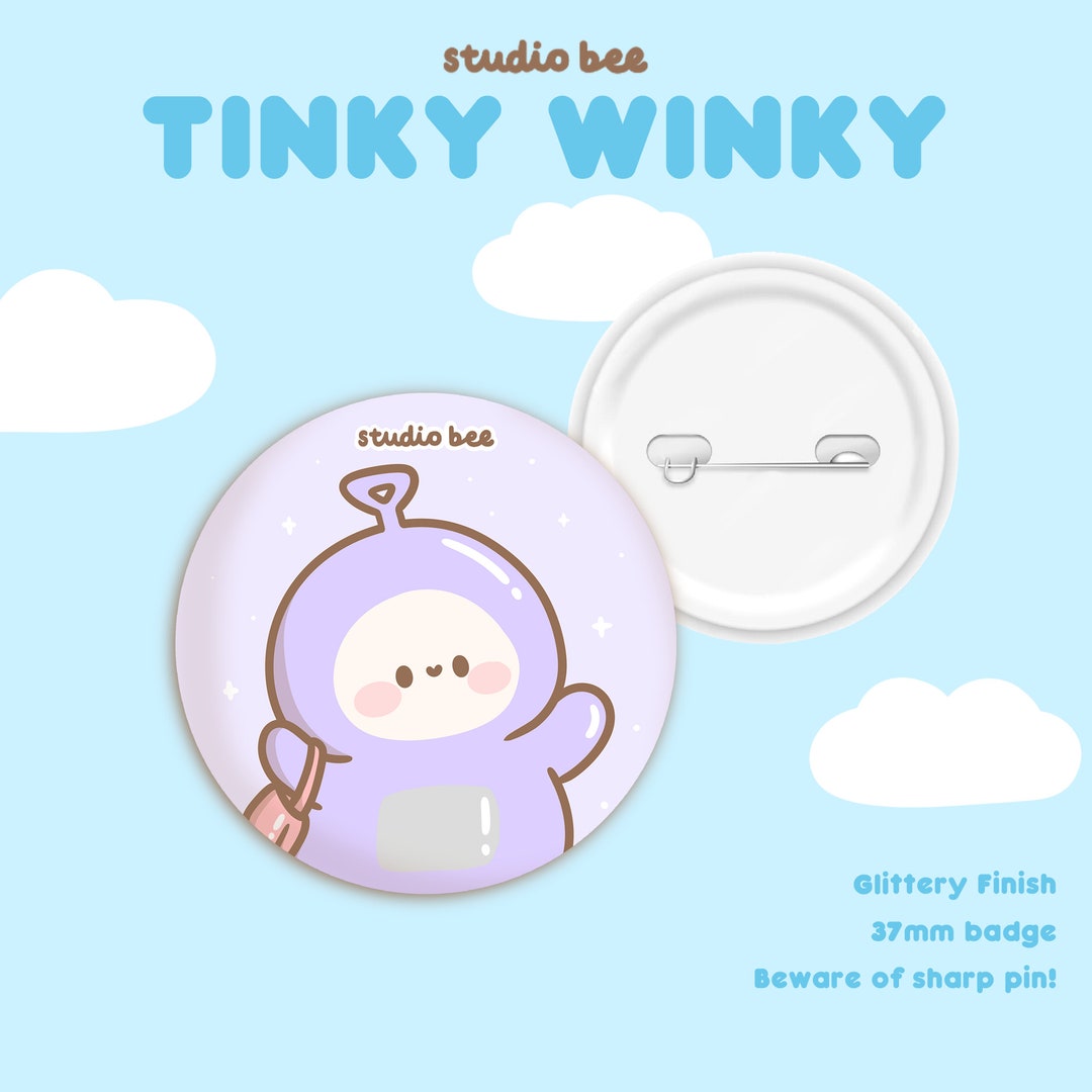 Tinky-winky Purple Teletubbies Button Badge - Etsy