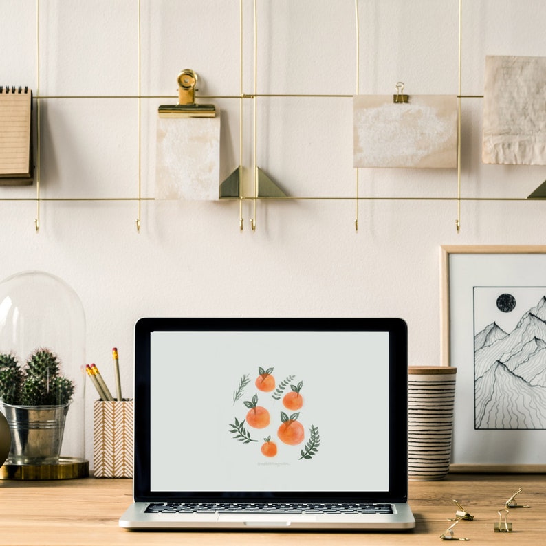 Oranges High Resolution Desktop Wallpaper | Aesthetic Trendy Mac ...
