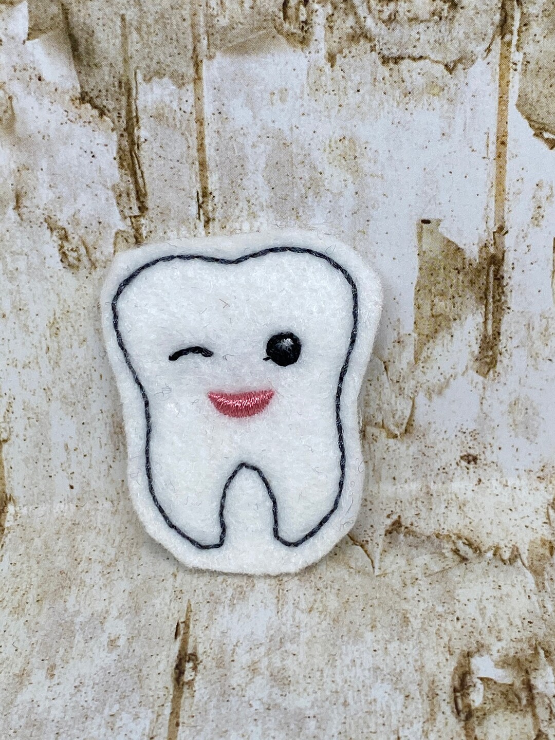 Winking Tooth Feltie - Etsy