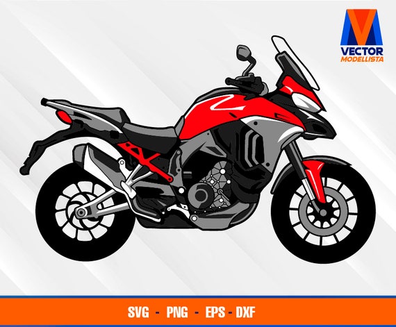 Multistrada V4 Motorcycle EPS SVG PNG Dxf Vector Art | Etsy Australia