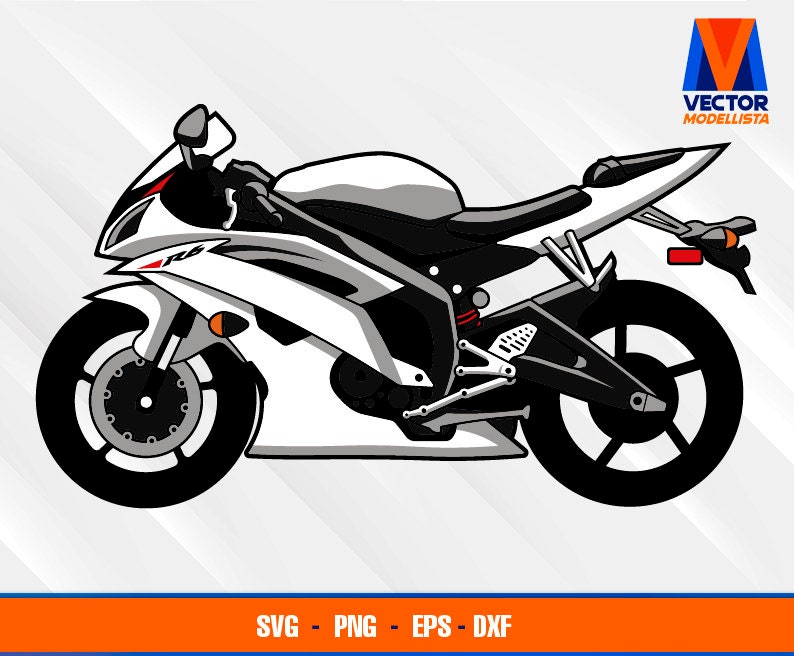 Yzf-R6 Motorrad EPS - SVG - PNG - Dxf Vector Art - Cricut - Silhouette ...