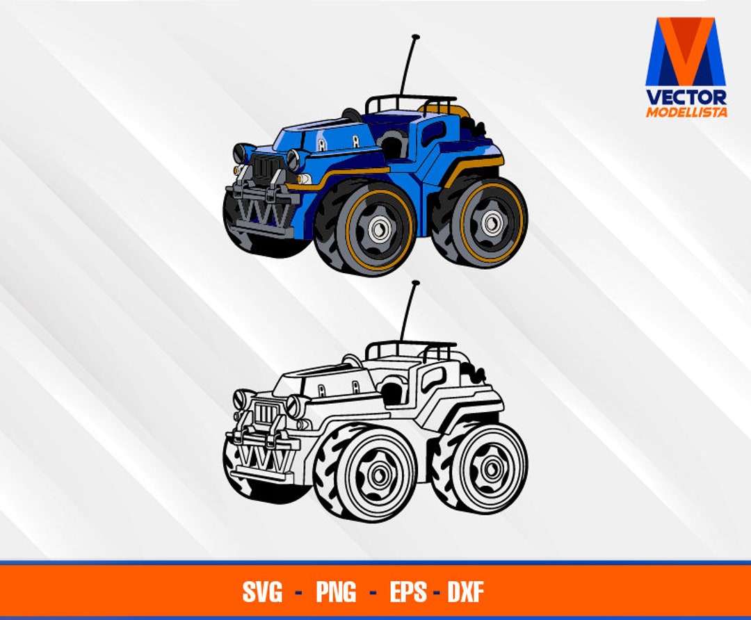 Kart Racing Truck SVG - EPS - PNG - Dxf Vector Art - Cricut ...