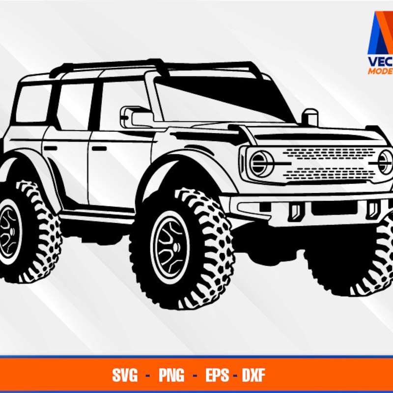 Ford Bronco Clipart - Etsy