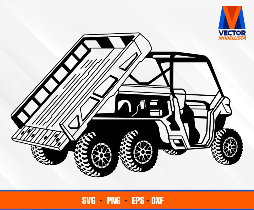 Atv 6 Wheeler EPS - SVG - PNG - Dxf Vector Art - Cricut - Silhouette ...