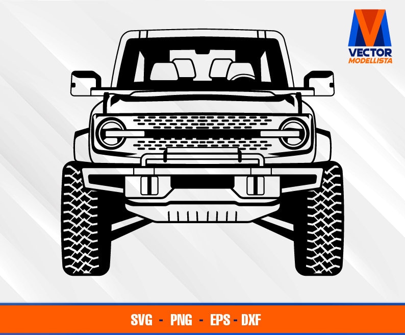 New Generation Lifted Bronco Suv SVG EPS PNG Dxf Vector Art Cricut ...