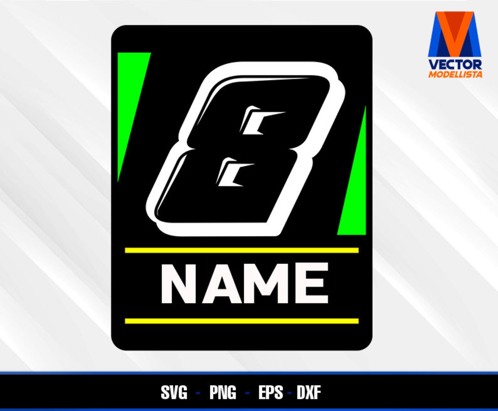 Race Car Number Plate Racing Numbers and Alphabet SVG EPS PNG Dxf ...