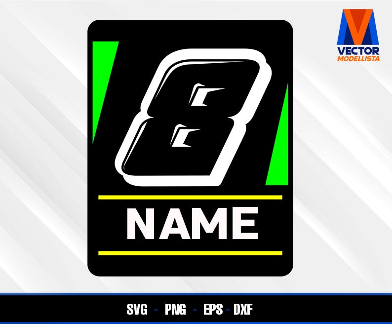 Race Car Number Plate - Racing Numbers and Alphabet SVG - EPS - PNG ...