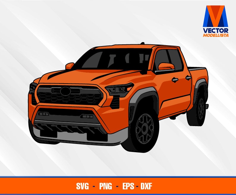 2024 TRD off Road Pickup - Car Vector - Car Digital - Car Svg - Tacoma ...