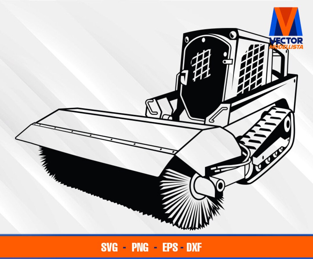 Skid Steer Wirh Sweepers EPS - SVG - PNG - Dxf Vector Art - Etsy