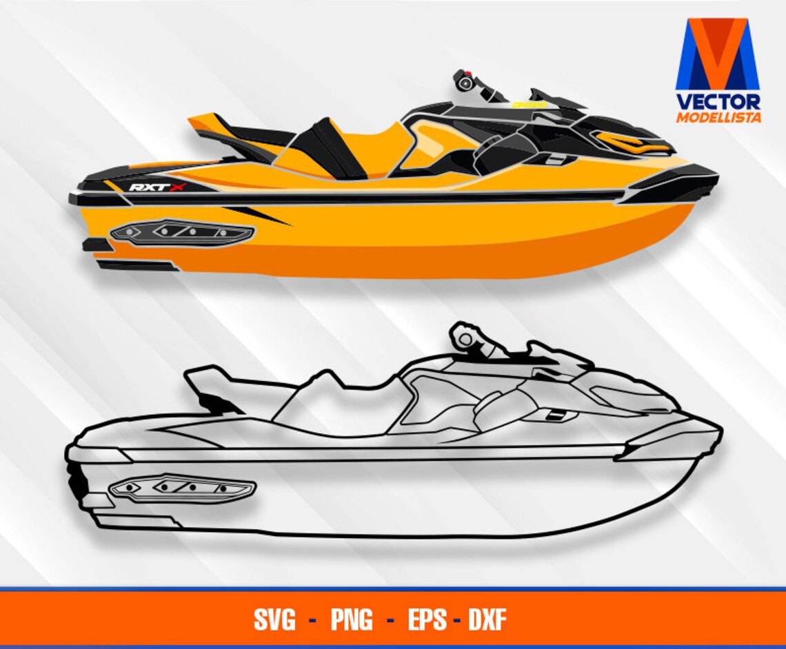 Doo Rxt 300 Rs Jet Ski EPS - SVG - PNG - Dxf Vector Art - Cricut ...