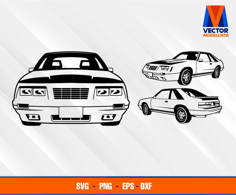 1984 Fox Body EPS SVG PNG Dxf Vector Art Cricut Silhouette Cameo - Etsy